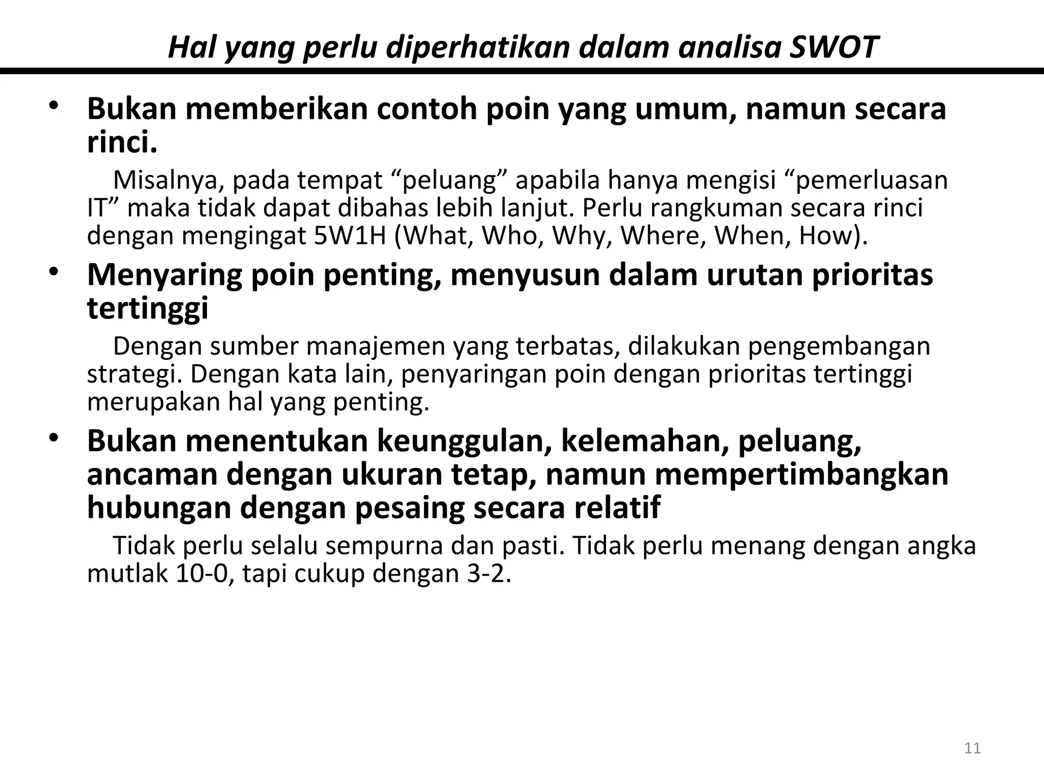 10 swot analis | PPT