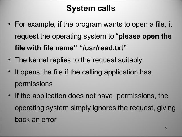 System Calls Single User Multiuser Os