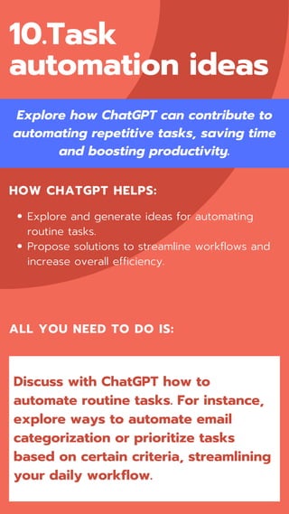 10 daily tasks supercharged by ChatGPT for enhanced productivity | PDF