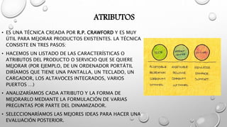 10 tecnicas de creatividad | PPTX