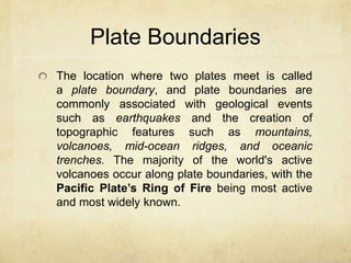 Tectonic Plates | PPTX | Geography | Science