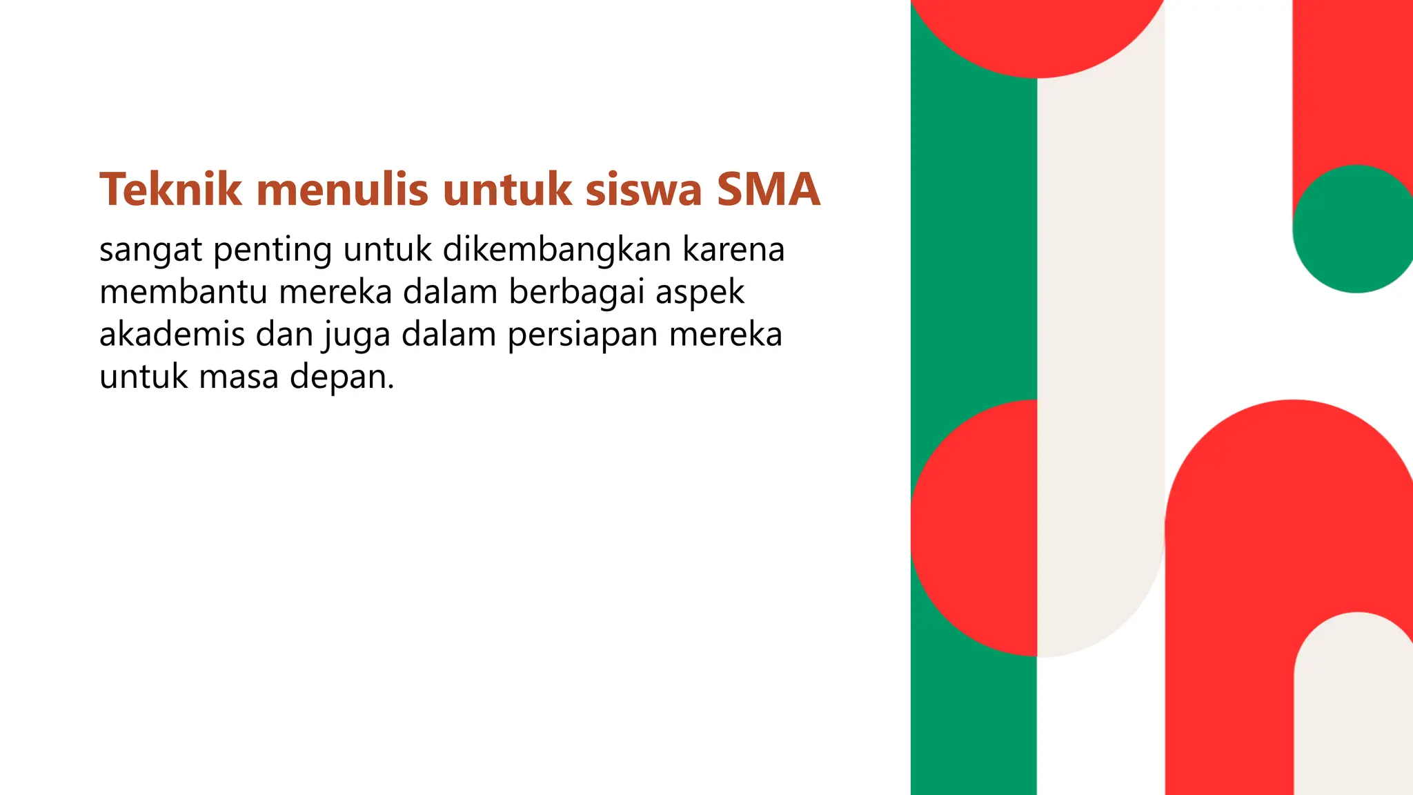 10 Teknik Menulis untuk Siswa-siswi SMA/SMK | PDF