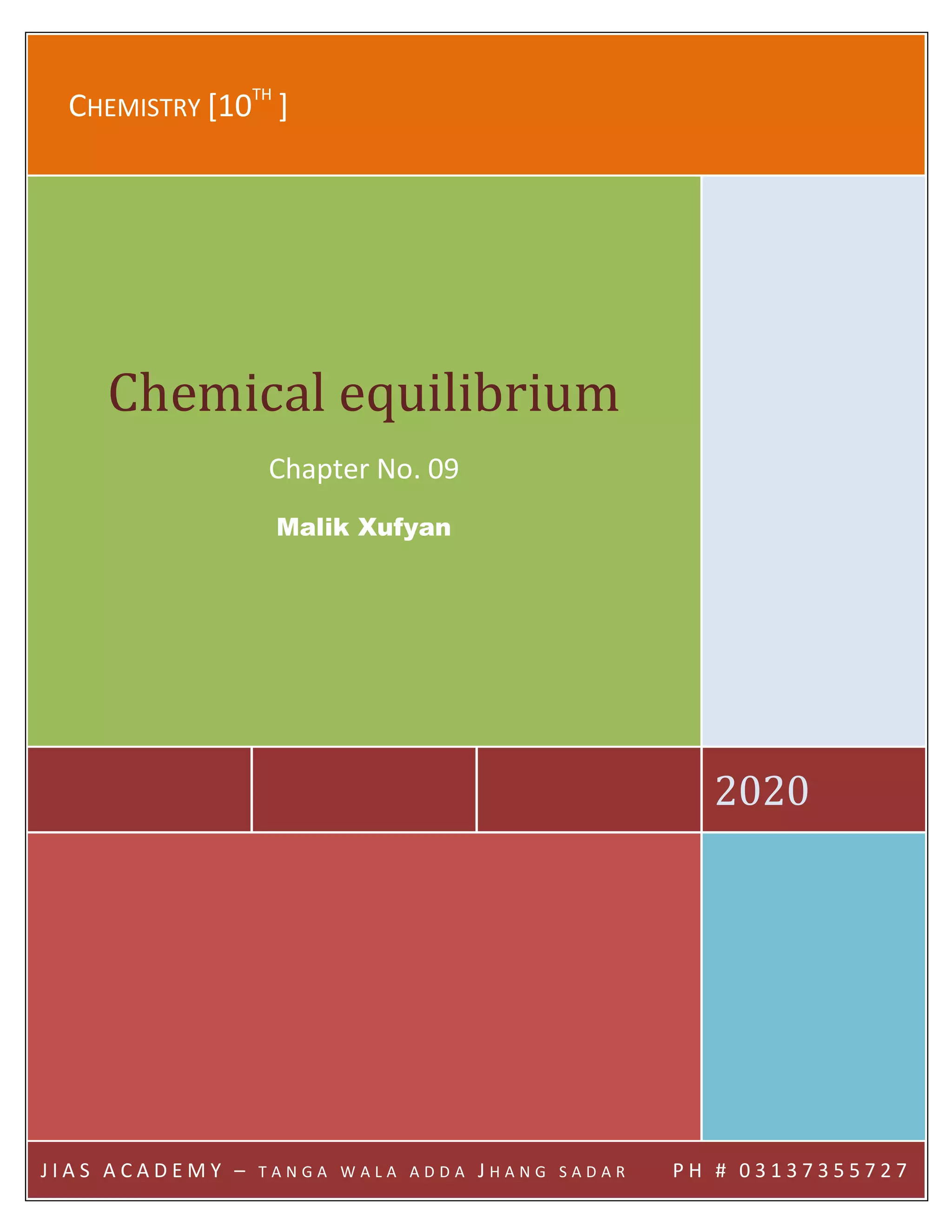 10th. Chemistry. Ch.9. Exercise Solved (Malik Xufyan) | PDF | Chemistry | Science