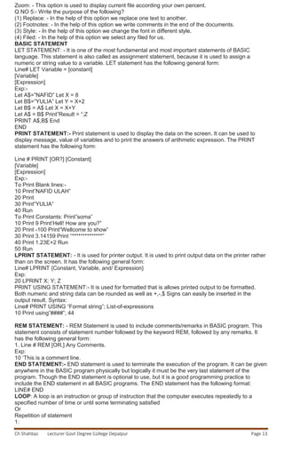 10th class computer science notes in english by cstechz | PDF