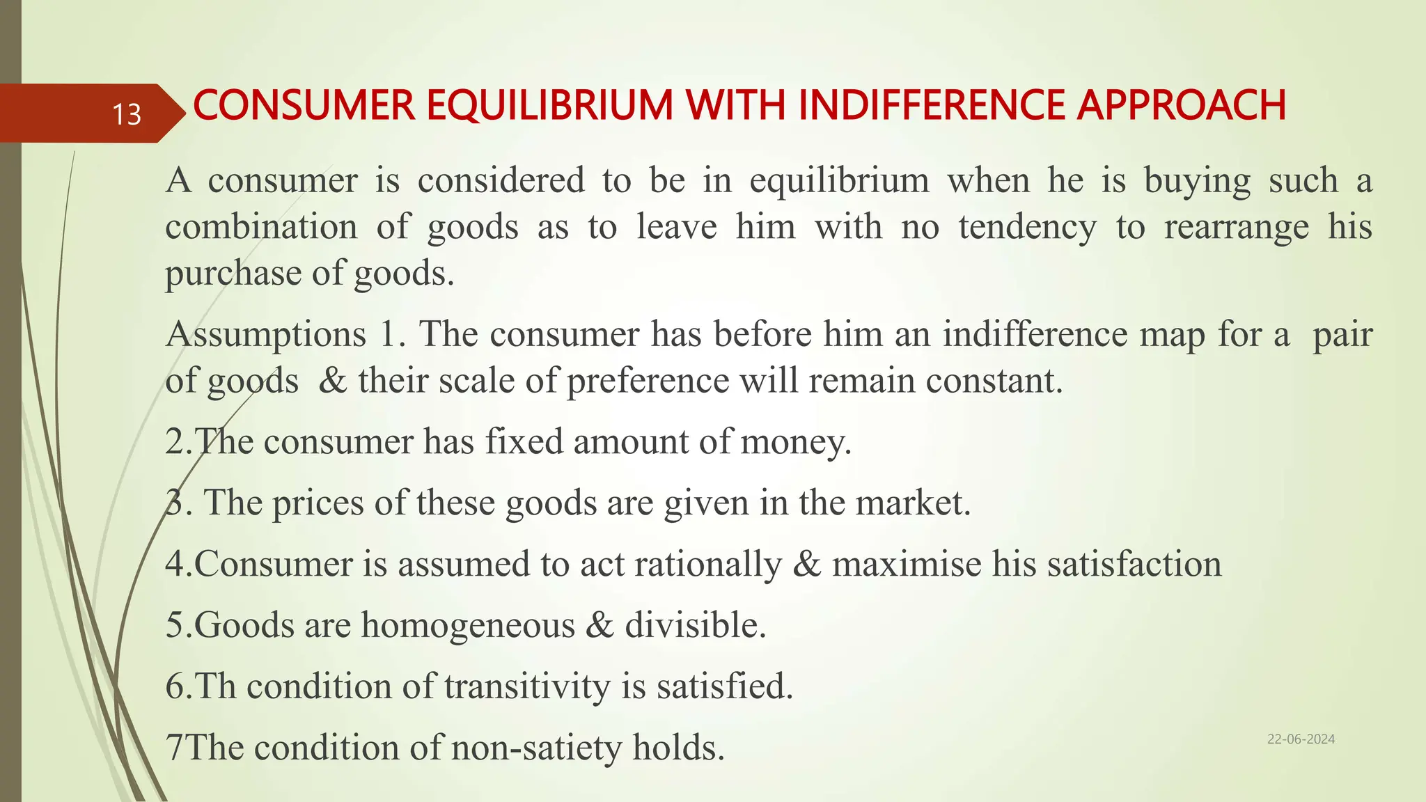 Indifference curve approach mba central university b | PPT