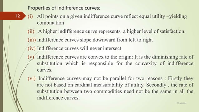 Indifference curve approach mba central university b | PPT