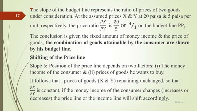 Indifference curve approach mba central university b | PPT