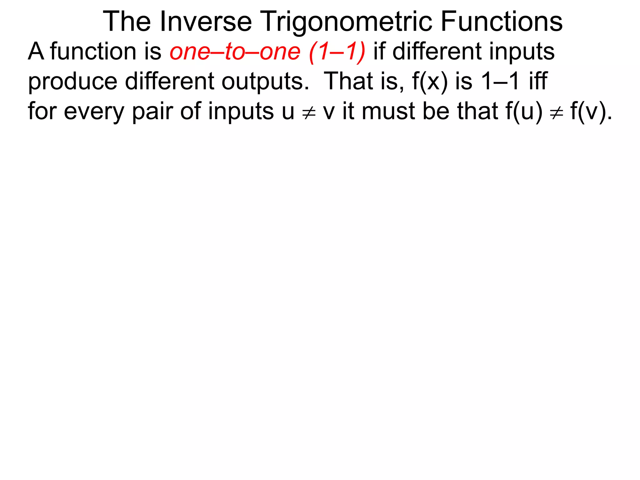 11 the inverse trigonometric functions x | PPTX