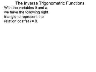 11 the inverse trigonometric functions x | PPTX