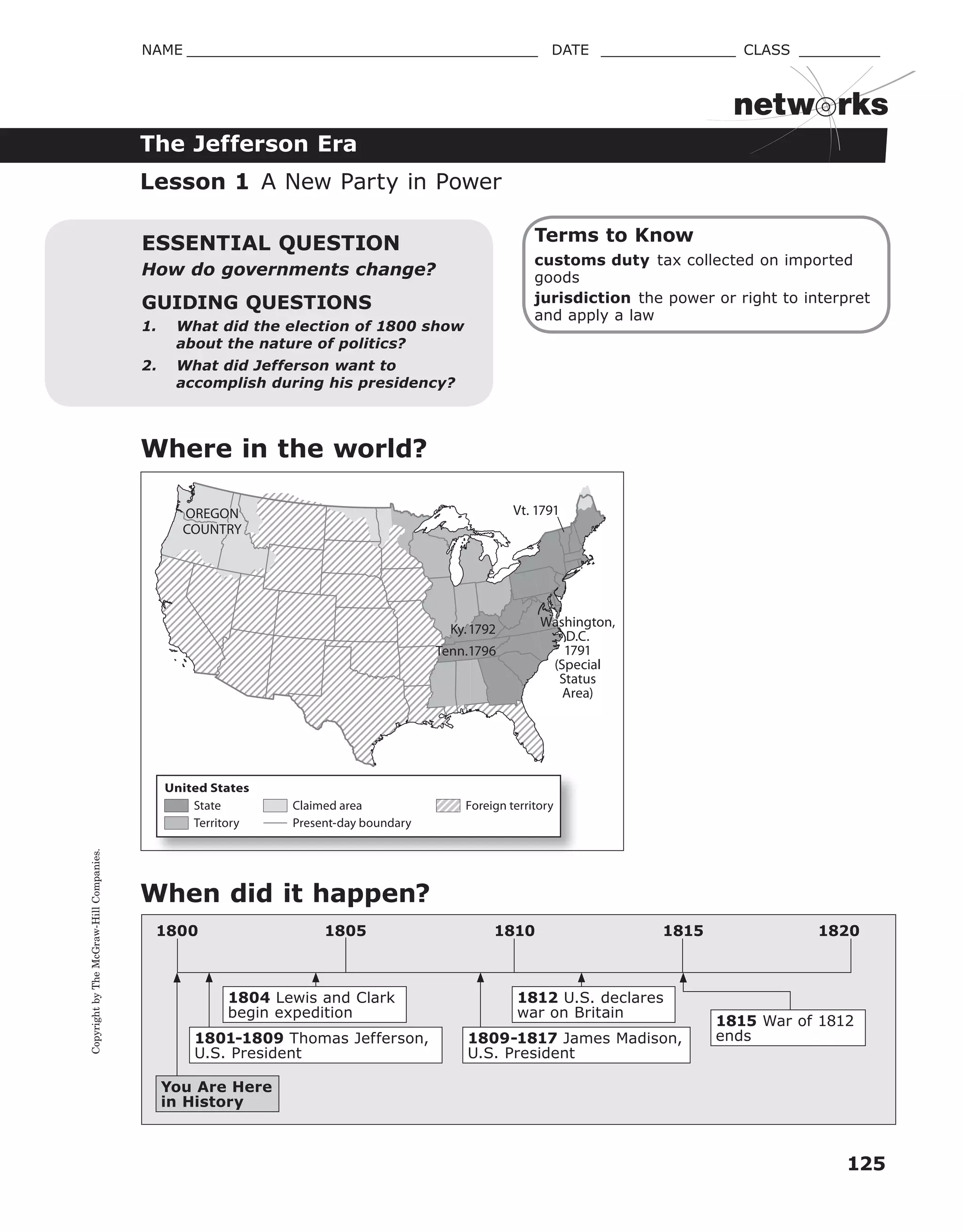 10the jefferson era | PDF