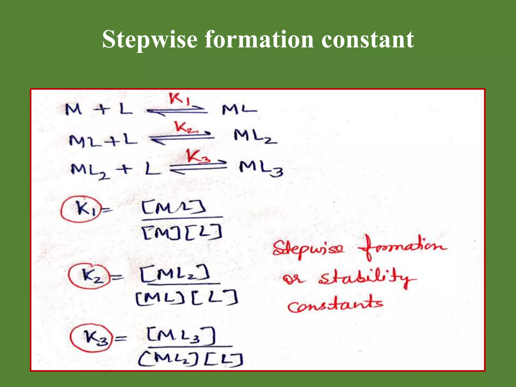 Thermodynamic and kinetic stability of metal complexes, Part 1.pptx