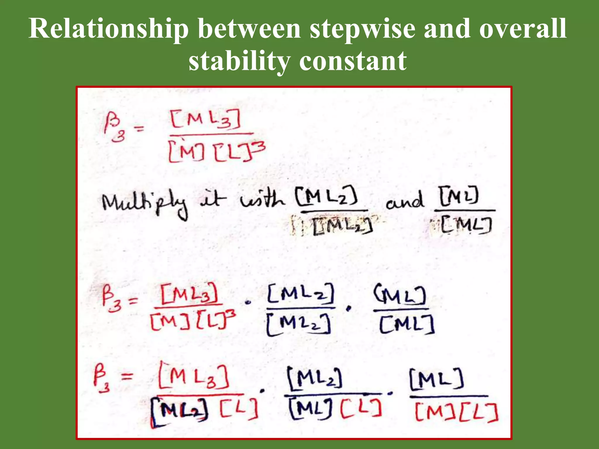 Thermodynamic and kinetic stability of metal complexes, Part 1.pptx