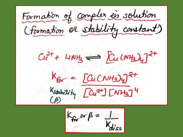 Thermodynamic and kinetic stability of metal complexes, Part 1.pptx
