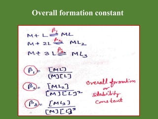 Thermodynamic and kinetic stability of metal complexes, Part 1.pptx
