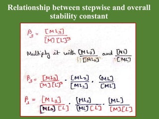 Thermodynamic and kinetic stability of metal complexes, Part 1.pptx