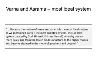 The Science of Daiva Varnasrama - Understanding - 01 | PPT