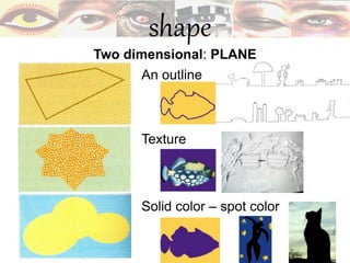 The visual elements of Art: SHAPE | PPT