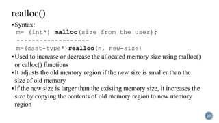Pointers and Dynamic Memory Allocation | PPTX