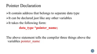 Pointers and Dynamic Memory Allocation | PPTX