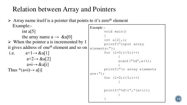 Pointers And Dynamic Memory Allocation 
