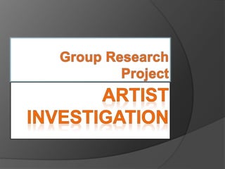 10th grade artist research | PPT