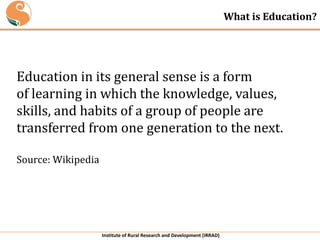 Pooja Murada, IRRAD | PPT