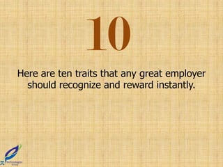 10 Things Really Amazing Employees Do | PPT