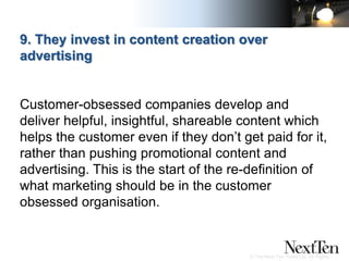 10 things Customer Obsessed Companies Do Differently | PPT