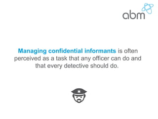10 things officers dealing with CIs should know | PPT