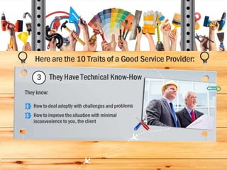 10 things that define a true service provider | PPTX