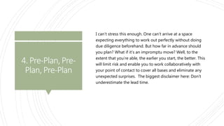 10 Things to Consider in a Company Move | PPT