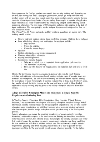 10 things to get right for successful dev secops | DOCX