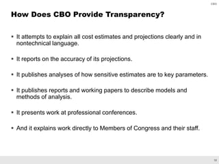 10 Things to Know About CBO | PPT