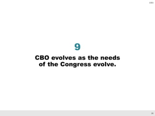 10 Things to Know About CBO | PPT