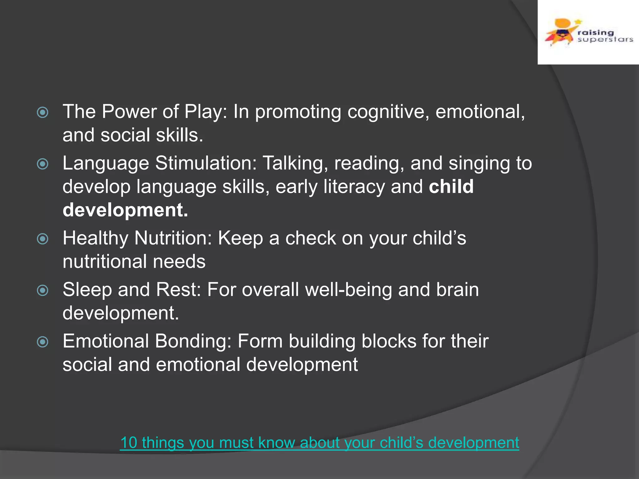 10 Things You Must Know About Your Child’s Development.pptx | Free Download