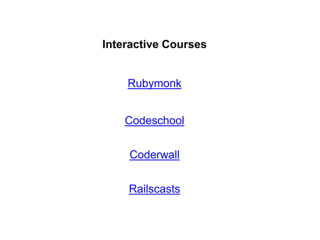 10 things you should know before learning ruby or rails | PPT
