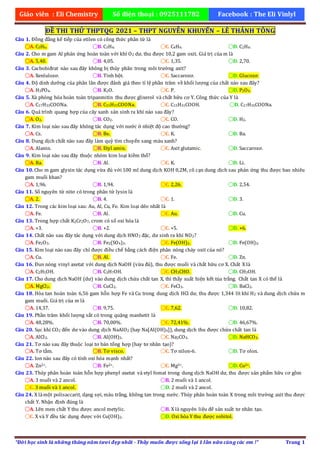 10 đề thi thử thptqg 2021 tháng 6 | PDF