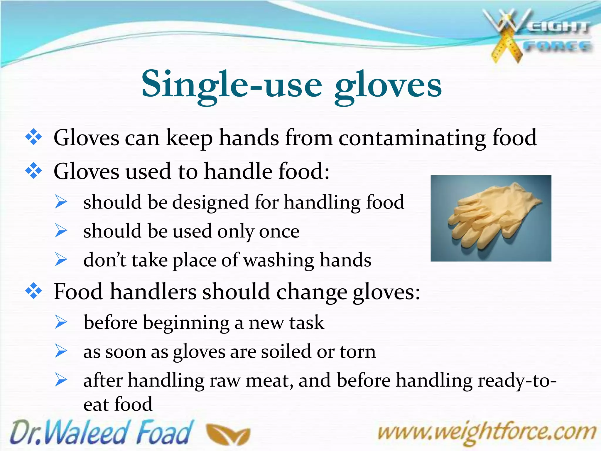 10th lecture, Personal hygiene of Food Handlers | PPTX