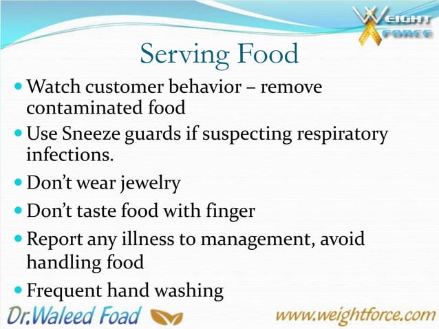 10th lecture, Personal hygiene of Food Handlers | PPTX | First Aid ...