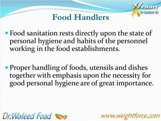 10th lecture, Personal hygiene of Food Handlers | PPTX