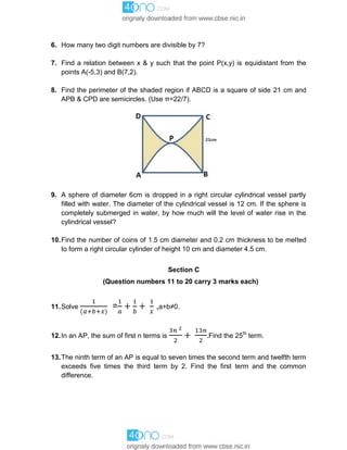 10th maths unsolved_sample_papers_-_2-min | PDF
