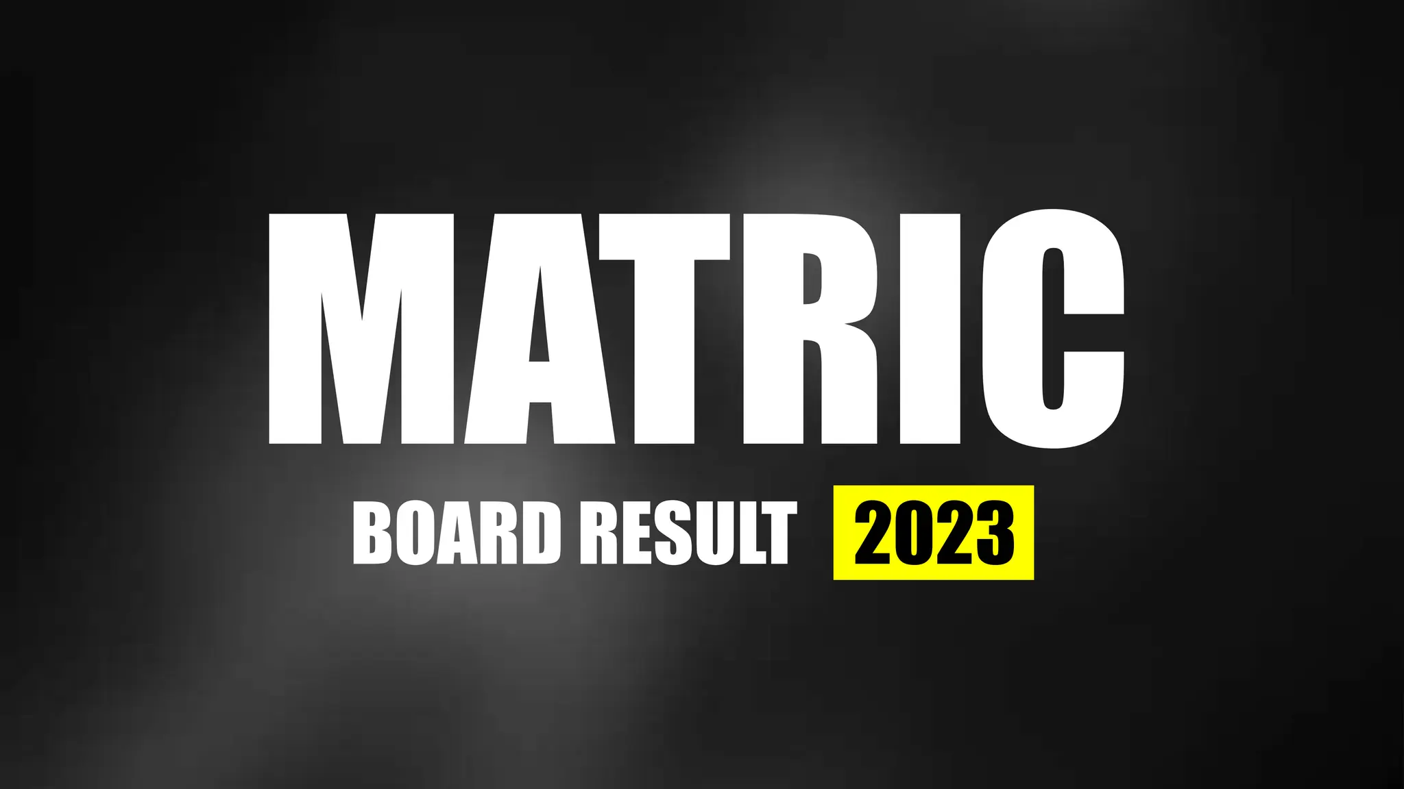 Matriculation Result Slide Format 2023 Sample | PPT