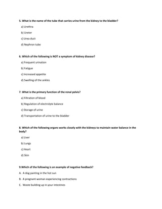 10th Grade test paper Homeostasis.docx