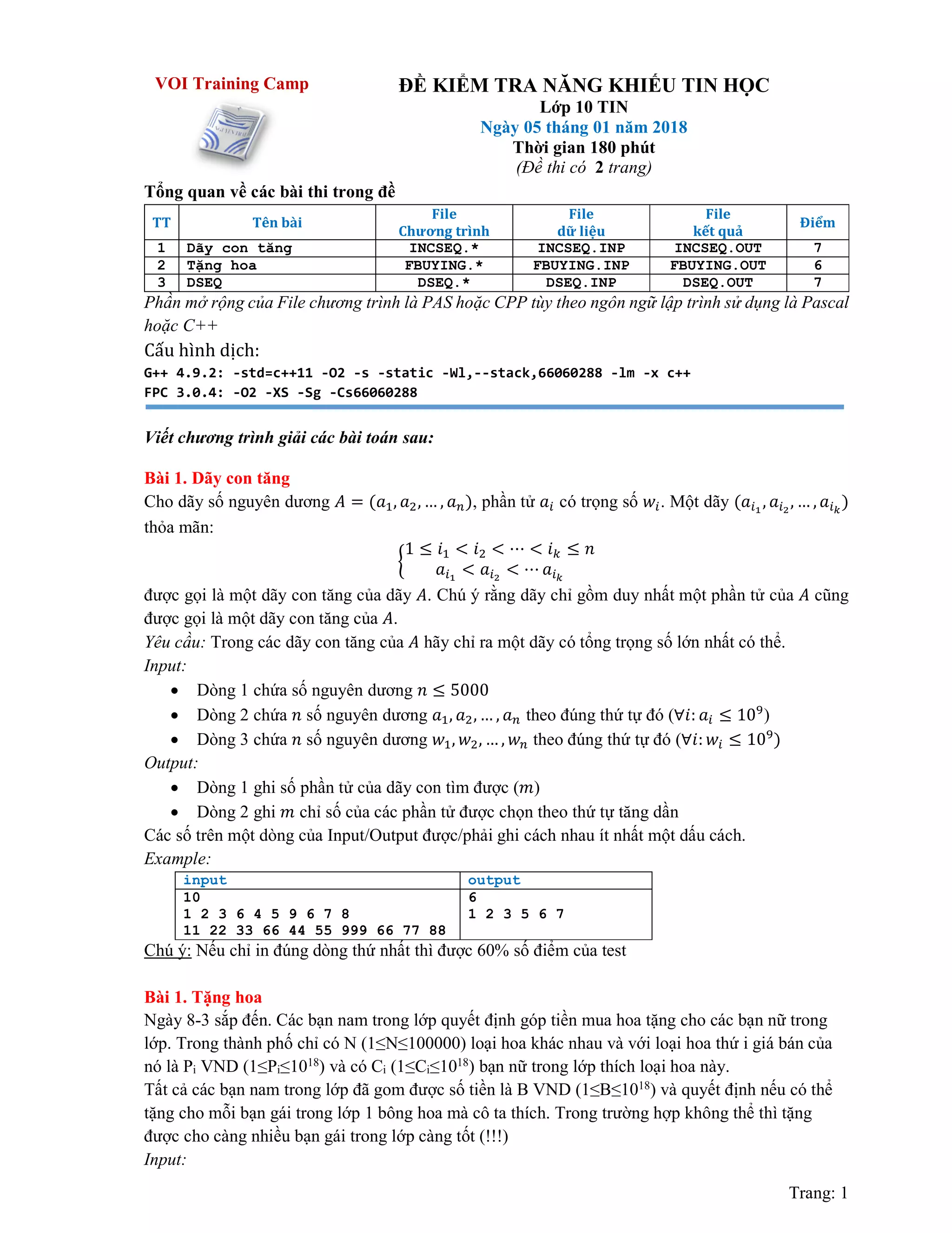 ĐỀ THI HSG CHUYÊN NGUYỄN TRÃI - HẢI DƯƠNG | PDF