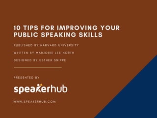 10 Tips to be a great speaker [Visual Guide] | PDF