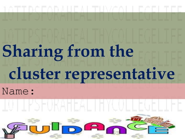 10 tips for a healthy college life | PPT