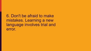 10 tips for better German learning | PPTX | Education