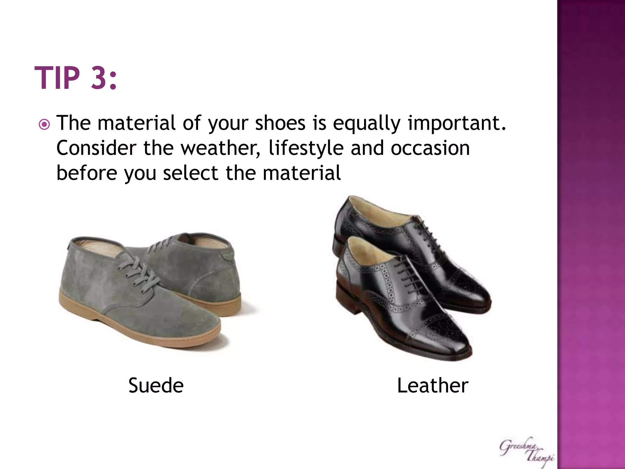 10 tips for choosing the right shoe | PPT