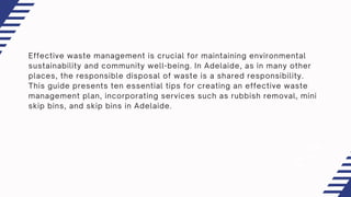 10 Tips for creating an Effective Waste Management Plan | PPT