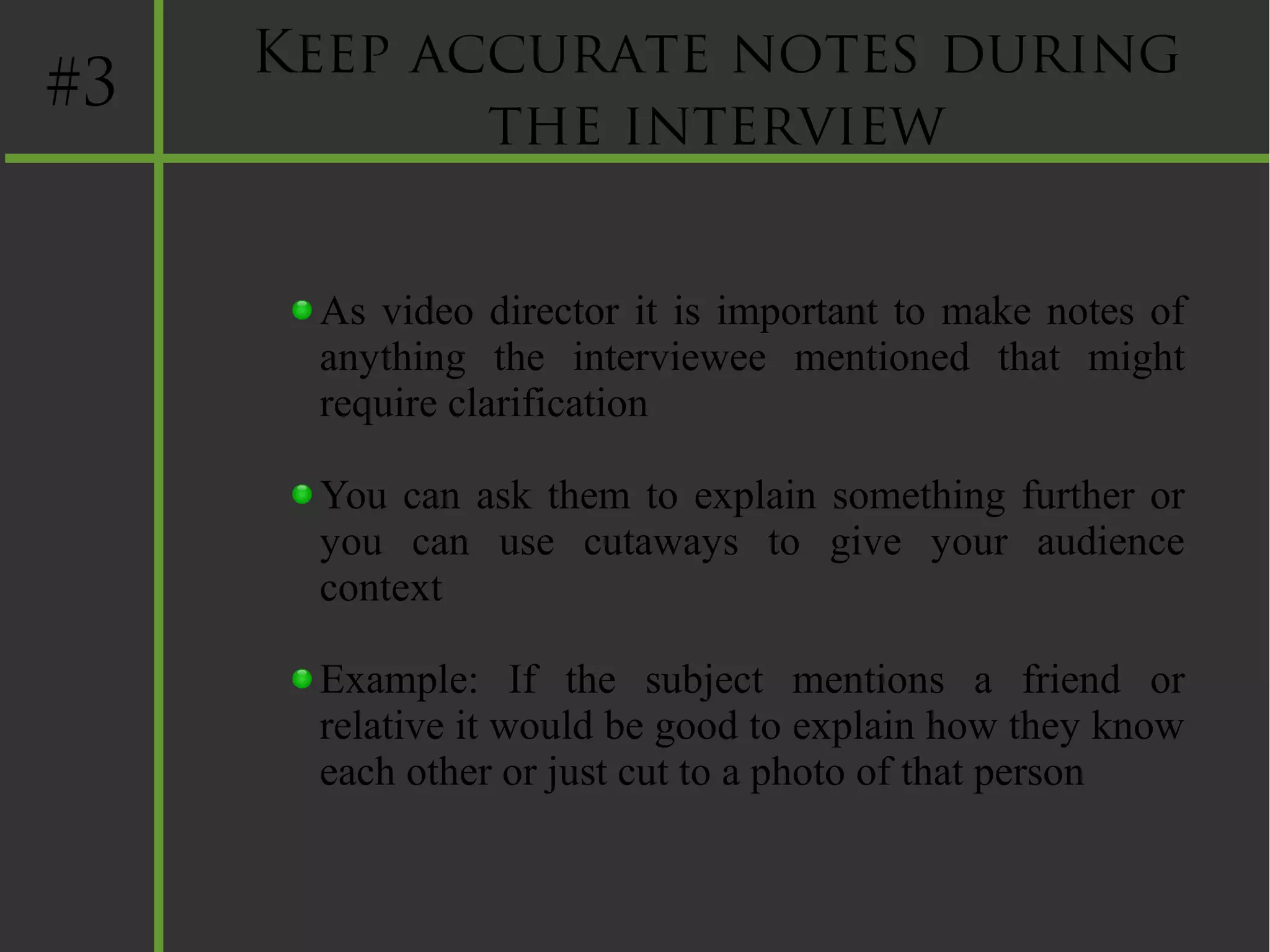 10 tips for filming the perfect talking heads interview | PPT